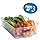 3 Pack Fridge Storage Trays - Stackable Fridge Organiser Trays with ...