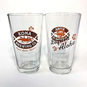 Amazon.com | Kona Brewing Company - Liquid Aloha - 16 Ounce Pint Glass ...