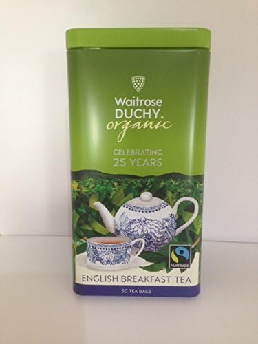 Waitrose Duchy Organic English Breakfast Tea, 50 Tea Bags, with 25 ...
