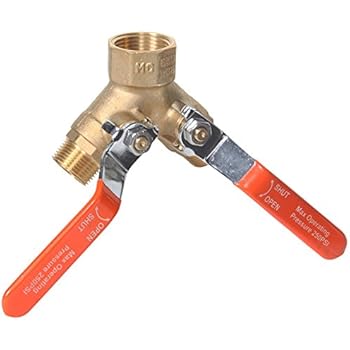 Midwest Control MTAD-7510 1" FPT x 3/4" Mpt 3-Way Brass Ball Valve 250 ...