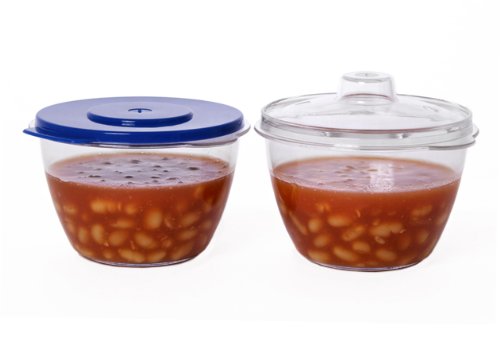 Easy Cook 2 Microwave Mini pots, 115mm: Amazon.co.uk: Kitchen & Home