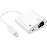 Amazon.com: Lightning and USB C to Ethernet Adapter, [Apple MFi ...