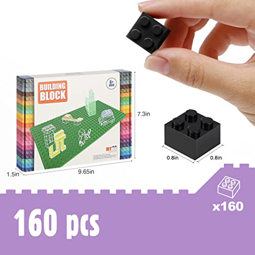 Etarnfly Classic Building Bricks, 160 Piece 2x2 Building Blocks STEM ...