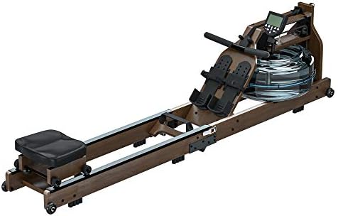Reliancer Wooden Water Rowing Machine Water Resistance Wood Rower w ...