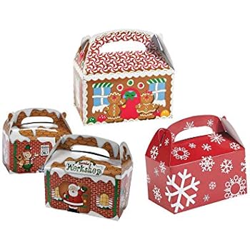 Amazon.com: Fun Express Gingerbread House Cardboard Christmas Treat ...