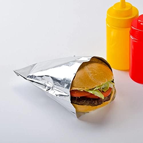Large Foil Hamburger / Cheeseburger / Sandwich Bags - Grease Resistant ...