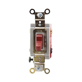 Hubbell 1224R Switch, Hubbel-Pro, 4-way, 20A, 120/277V, Red: Amazon.com ...