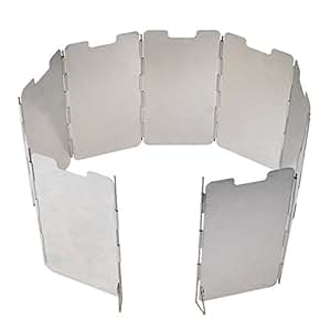 Amazon.com : Camp Stove Windscreen, 9 Plates Outdoor Aluminum Portable ...