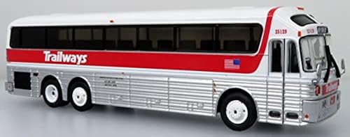 Eagle Model 10 Diecast Coach Bus Trailways Livery 1:87-HO Scale Iconic ...