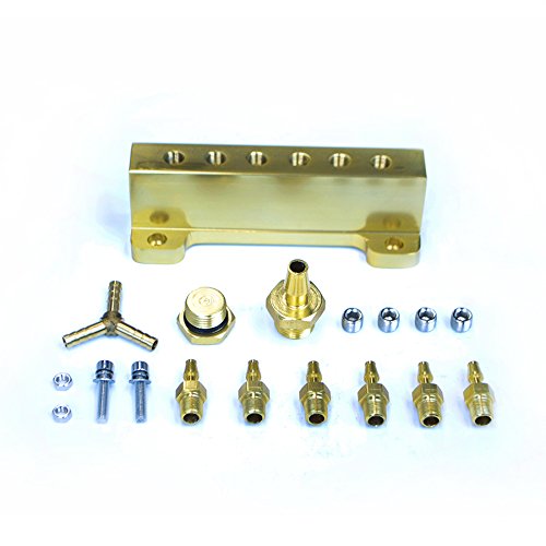 Rev9Power Rev9_AC-070GOLD; Universal Vacuum Intake Manifold Kit(Gold ...