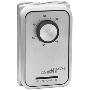 Johnson Controls T26J-7C Penn Series T26 Line Voltage Wall Thermostat ...