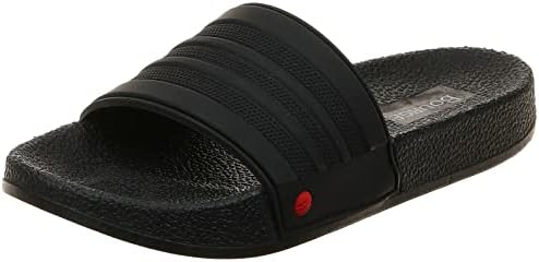 Bourge Men Canton-Z44 Black Sliders-6 Kids UK (Canton-44-06) price in ...