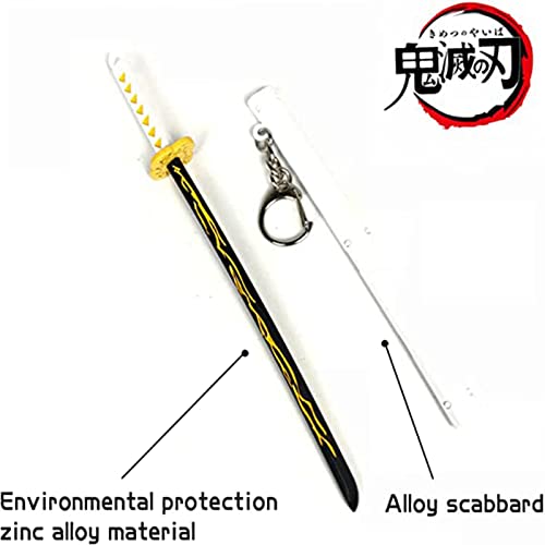 Demon Slayer Sword Mini Katana Keychains Kimetsu No Yaiba Keychains ...