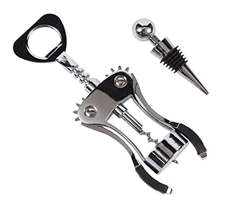 Luxury Corkscrew orPremium Corkscrew and Wine Stopper Set Good Gift For ...