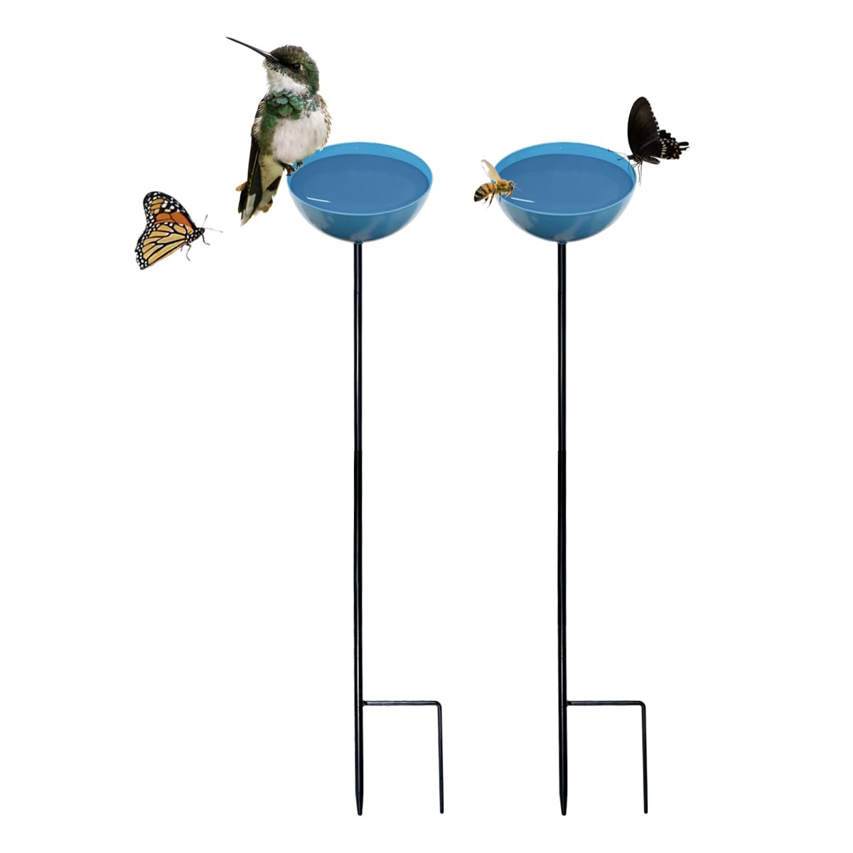 2Pack Bee Cups for Outdoor Garden,Detachable Bee Butterfly Watering ...