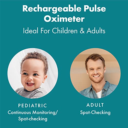 CMI Health Rechargeable Pulse Oximeter - Continuous Children Monitoring ...