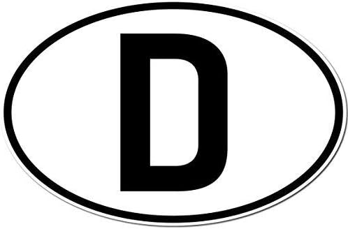 2 Stück Aufkleber Sticker Länderkennzeichen D Deutschland Auto Pkw Bus ...
