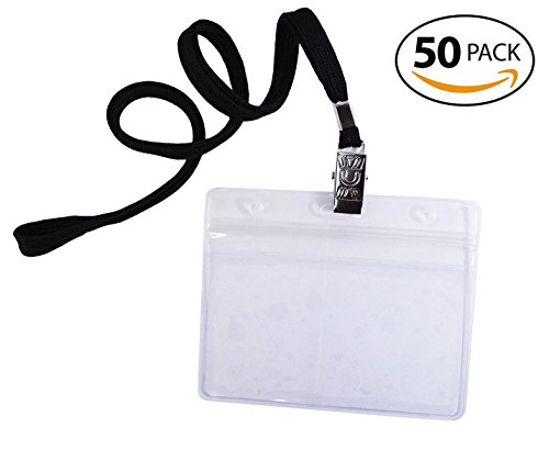 Buy Name Tags 50 Pcs Waterproof Clear Plastic Horizontal Name Tag Badge buy-name-tags-50-pcs-waterproof-clear-plastic-horizontal-name-tag-badge