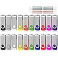 Amazon.com: Bulk Flash Drives 4GB 20 Pack, AreTop USB2.0 Swivel Bulk ...