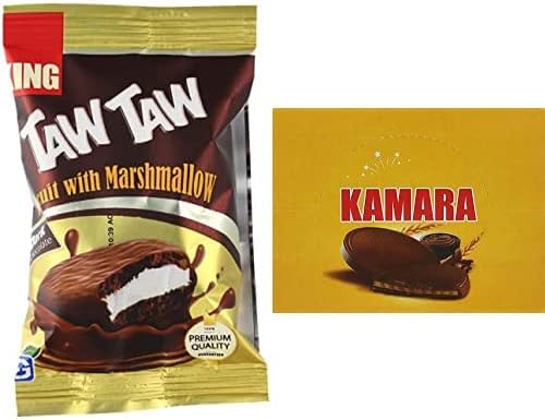 سعر Tawtaw cocoa biscuits filled with marshmallow & Kamara wonder ...