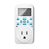 Timer Outlet, Programmable 110V/220V Pump Timer Switch, Minimum Setting ...