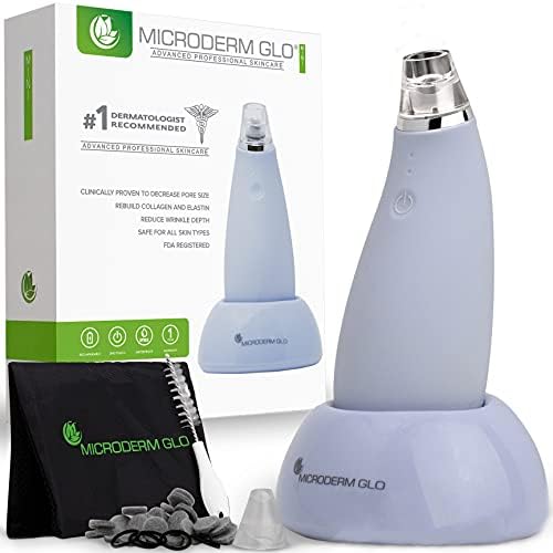 Microderm GLO MINI Facial Vacuum Pore Cleaner & Minimizer Tool - Best ...