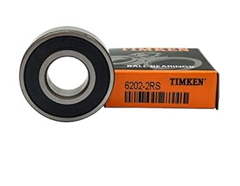 TIMKEN 6202-2RS 5 Pcs Double Rubber Seal Bearings 15x35x11mm, Pre-Lubricated and Stable ...