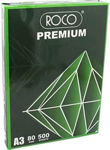 سعر روكو ورق نسخ ممتاز، عادي، ابيض، A3، 80 غرام لكل متر مربع، 500 ورقة ...