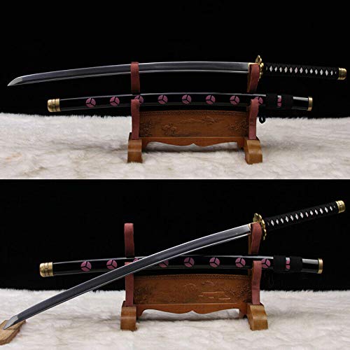 GLW Katana One Piece Shusui Sword High Carbon Steel Blade Roronoa Zoro ...