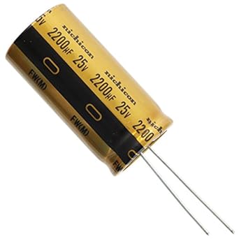 Nichicon UFW Audio Grade Electrolytic Capacitor, 2200uF @ 25V, 20% ...