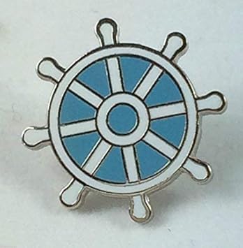 Nautical Naval Captains of the Ships Wheel Military Enamel Lapel Pin ...