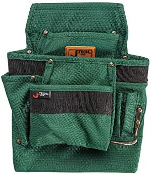Jetech Tool Belt Pouches Bag with 4 Pocket - Heavy Duty Tool Utility ...