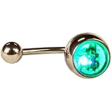 Amazon.com: Body Candy Glow in the Dark Power Button Belly Button Ring ...
