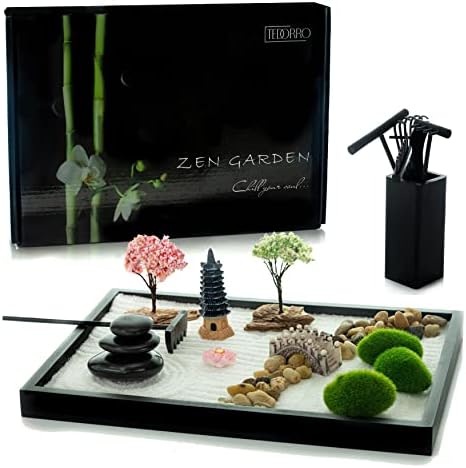 Miniature Japanese Rock Garden Kit Amazon.com: Mini Meditation Zen