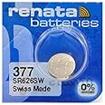 Amazon.com: Renata Batteries 377 Silver Oxide Battery (5 Pack) : Health ...