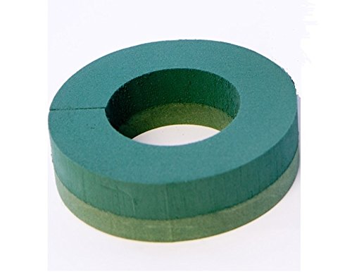 12" ring foam floral oasis wreath 12 inch diameter: Amazon.co.uk ...