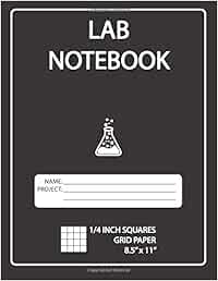 Lab Notebook: Laboratory Notebook for Science Student, Record Research ...