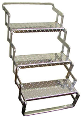 Office C 3 Step Brophy AS03 Aluminum Scissor Steps 24-30 Extended ...