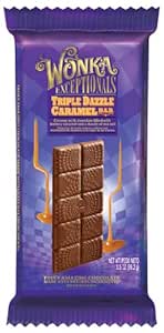 Amazon.com: Wonka Exceptionals Chocolate Bars, Tripple Dazzle Caramel ...