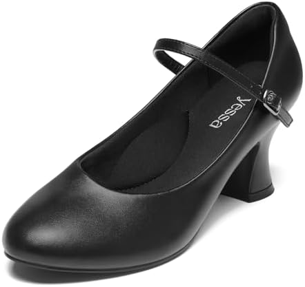 سعر YESSA 1920s Shoes for Women Character Shoes 2/2.5" Ballroom Dance ...