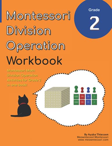 Grade 2 Montessori Math Division Operation Workbook: Montessori ...