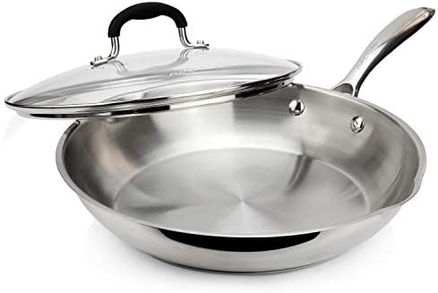 (Tri-Ply Capsule Bottom, 25cm ) - AVACRAFT 18/10 Stainless Steel Frying ...