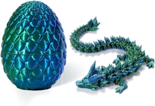 CGCHAONI 3D Printed Gem Dragon Action Figures: Detachable Mystery ...