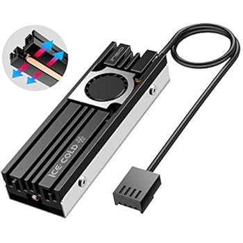 Amazon.com: ineo Aluminum M.2 2280 SSD Heatsinks with 20mm Fan ...