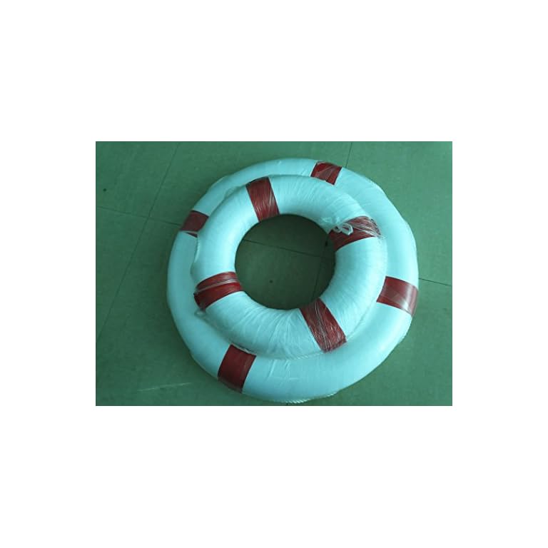 Foam Swim Rings - Swimming Pool Life Ring Buoy with Perimeter Rope (Red ...