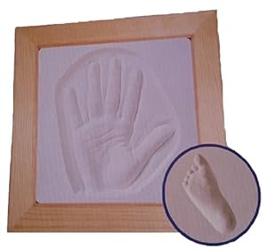 Baby's First Handprint and Footprint Plaster Moulding Kit: Amazon.co.uk ...