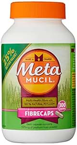 Metamucil Daily Fibre Supplement Fibre Caps 300 Capsules: Amazon.com.au ...