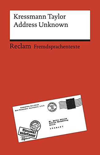 Address Unknown: Taylor, Kressmann: 9783150091074: Amazon.com: Books