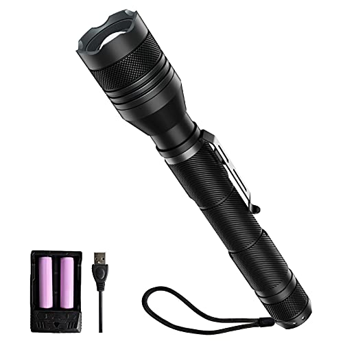 LETION Led Flashlight Rechargeable,Camping Flashlight High Lumens 1500 ...