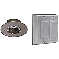BELL Outdoor Ceiling Fan Box and Hubbell 2-Gang Weatherproof Cover ...